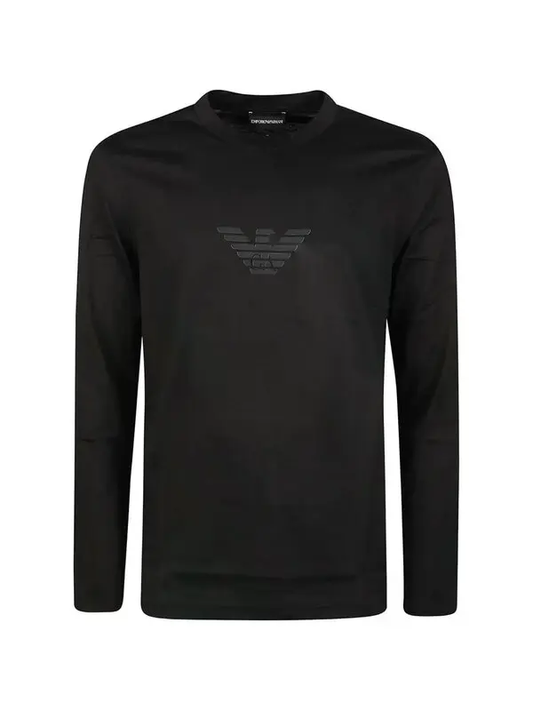 Emporio Armani Logo-embossed Long-sleeve T-shirt