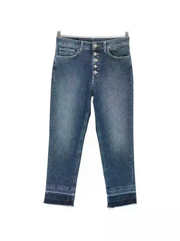 DONDUP Button-fly Frayed Jeans