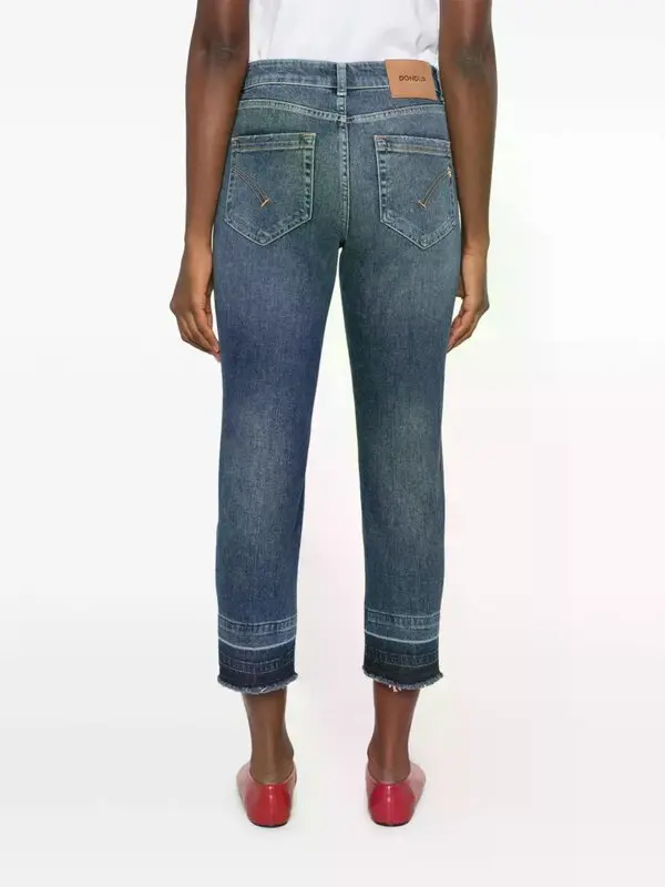 DONDUP Button-fly Frayed Jeans