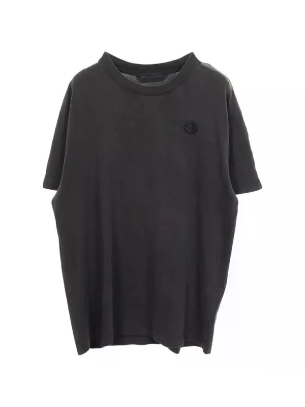 Moncler 2000s Logo Print T-shirt - Black