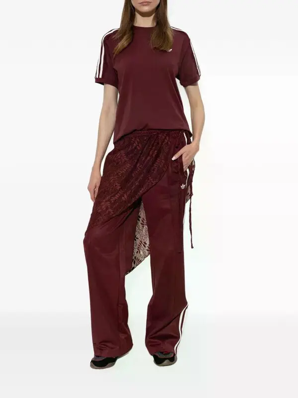 Adidas Lace-trim Side-stripe T-shirt