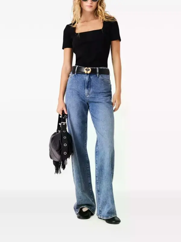 Maje Square-neck Ribbed Jumper