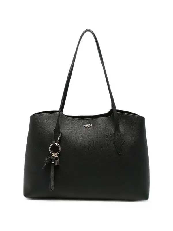 Guess Melody Logo-plaque Pebbled Tote Bag