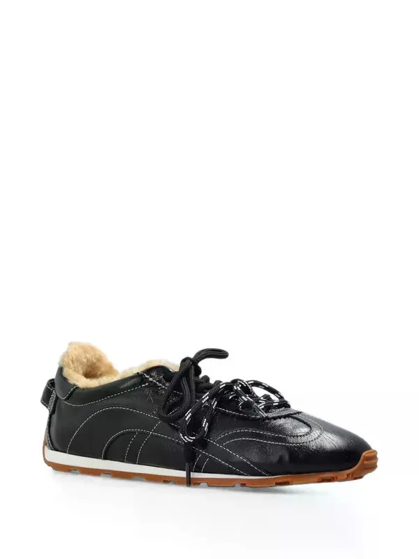 Dsquared2 Dc-642 Shearling-lined Leather Sneakers