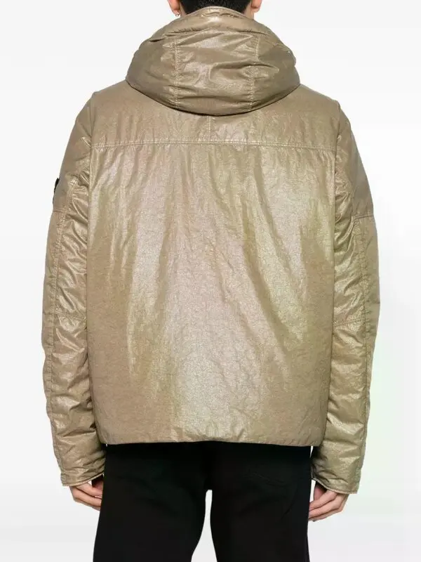 Stone Island Logo-patch Hooded Padded Jacket