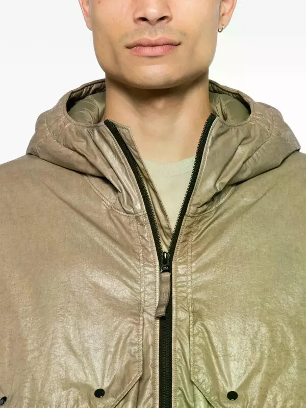 Stone Island Logo-patch Hooded Padded Jacket