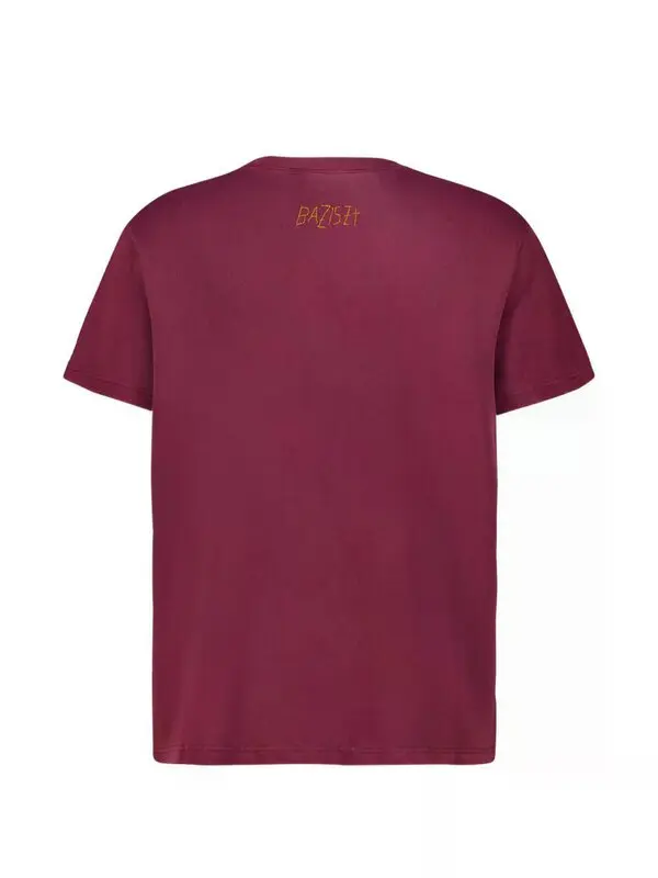 BAZISZT Embroidered Cotton T-shirt