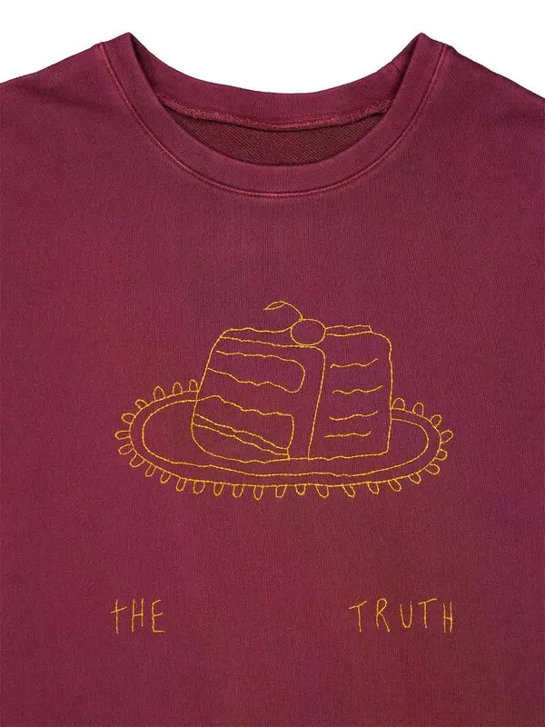BAZISZT Embroidered Cotton T-shirt