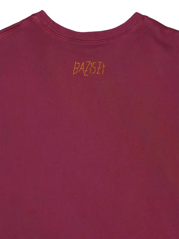 BAZISZT Embroidered Cotton T-shirt