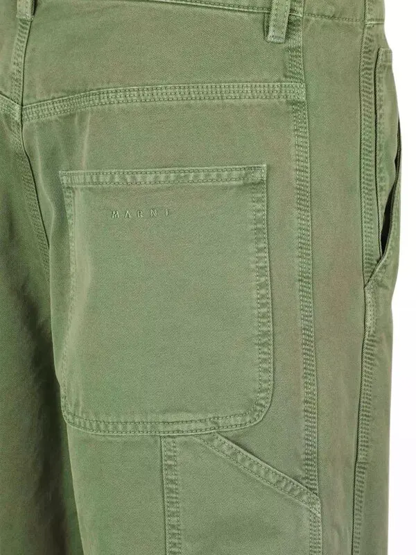 Marni Straight-leg Cotton Trousers