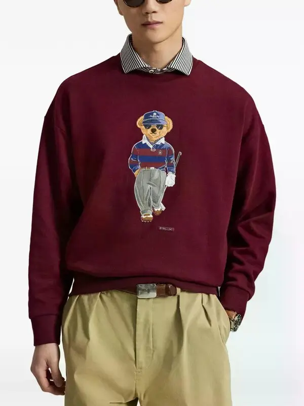 Rlx Ralph Lauren Polo Bear Print Hoodie