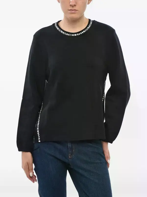 Stella McCartney Logo-tape Side-slit Sweatshirt