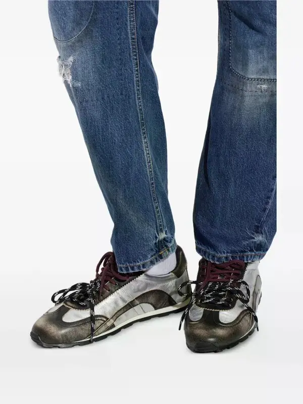 Dsquared2 Dc-642 Metallic-effect Panelled Sneakers