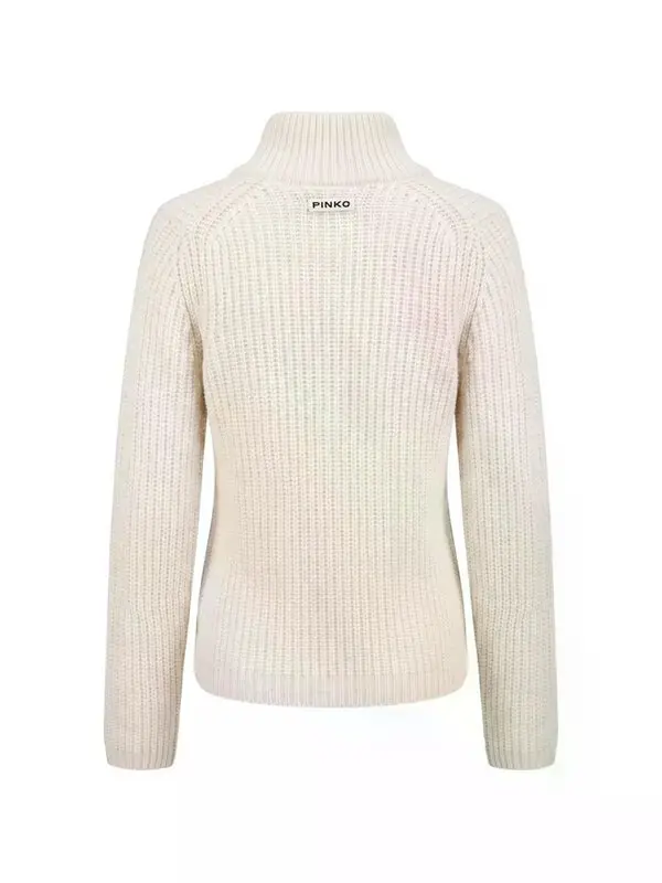 Pinko Ribbed-knit Button-up Cardigan