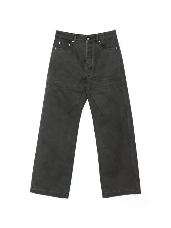 Rick Owens Faded-effect Wide-leg Jeans