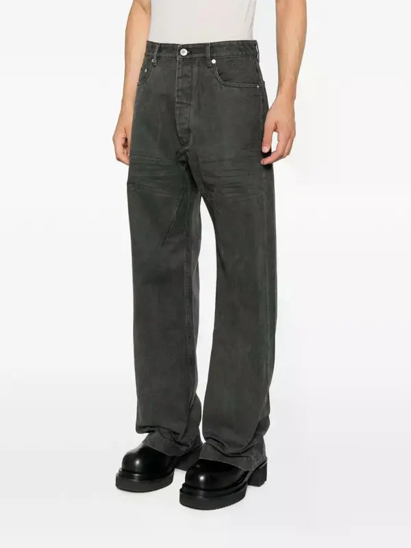 Rick Owens Faded-effect Wide-leg Jeans