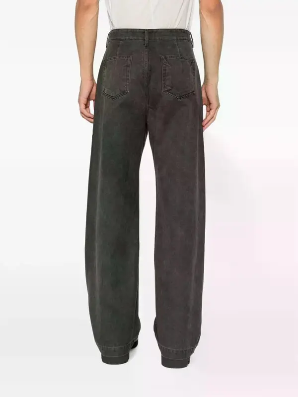 Rick Owens Faded-effect Wide-leg Jeans