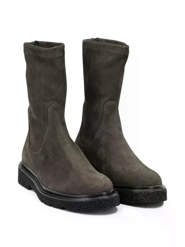 GUGLIELMO ROTTA Suede Zip-up Boots