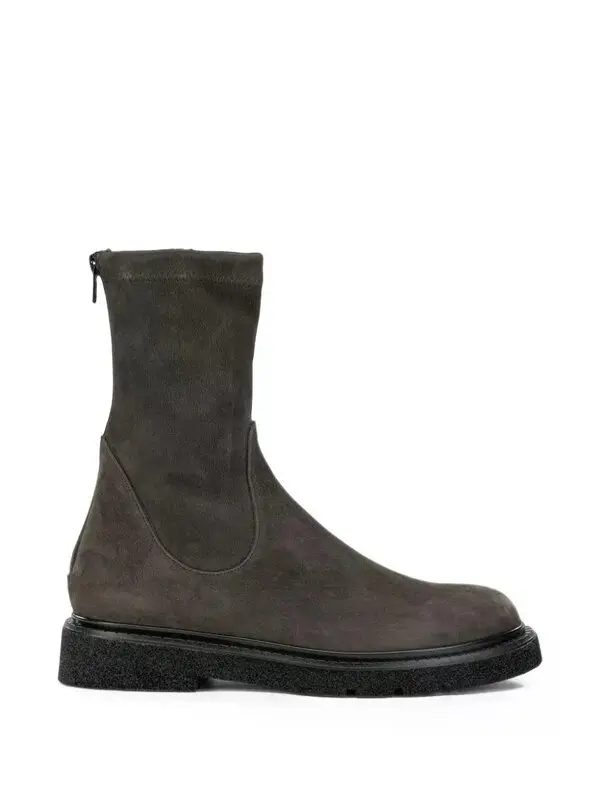 GUGLIELMO ROTTA Suede Zip-up Boots