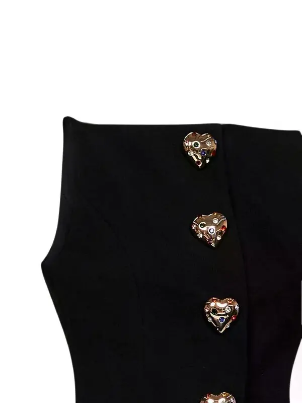 SELF-PORTRAIT Crystal-embellished Peplum Top