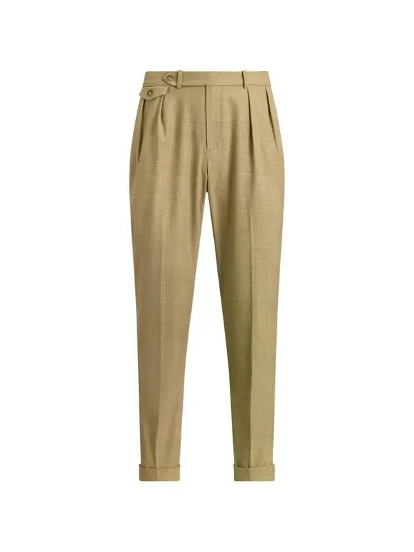 Rlx Ralph Lauren Plaid Pleated Trousers