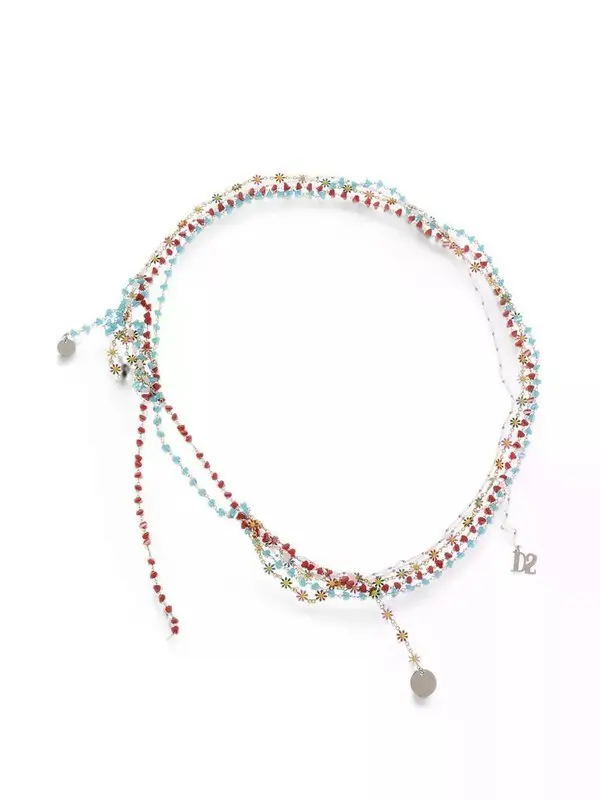 Dsquared2 Logo Beaded Necklace