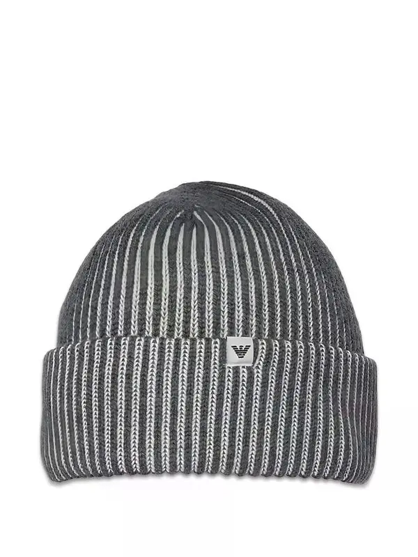 Emporio Armani Ribbed-knit Beanie Hat