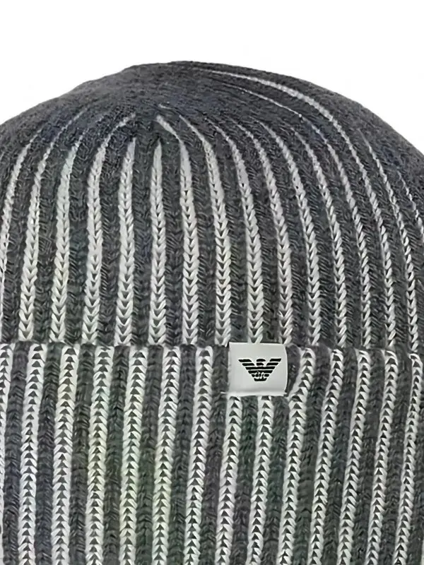 Emporio Armani Ribbed-knit Beanie Hat