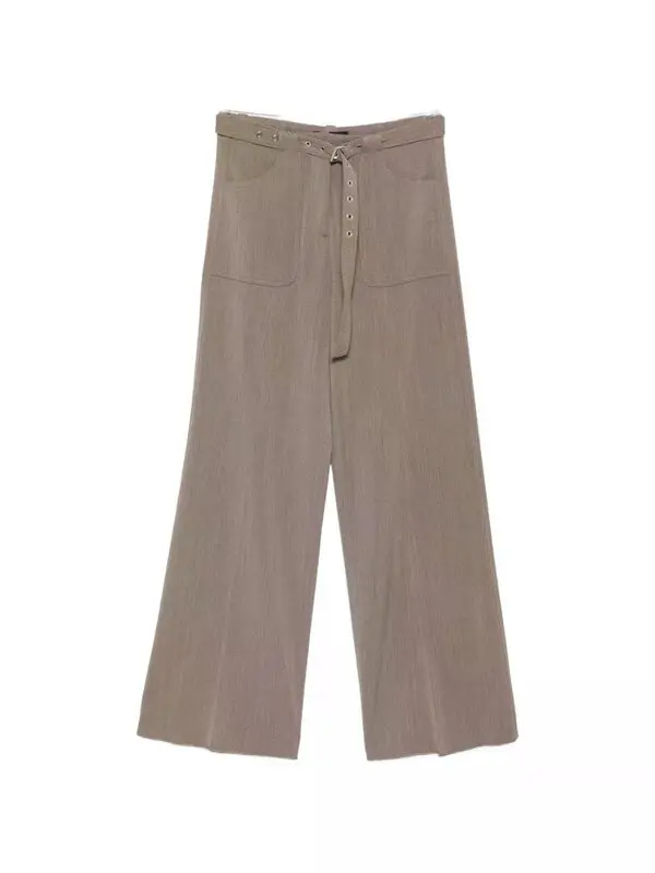 Seafarer Belted Wide-leg Trousers