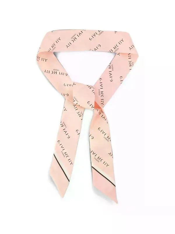Givenchy Silk Shadow Logo-print Bandeau Scarf