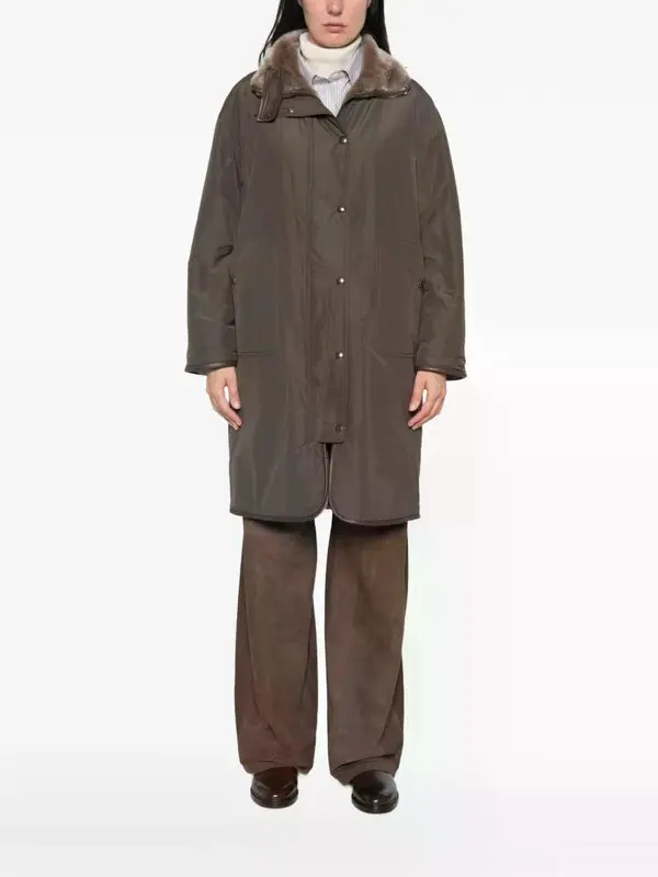 Brunello Cucinelli Shearling-trim Reversible Jacket