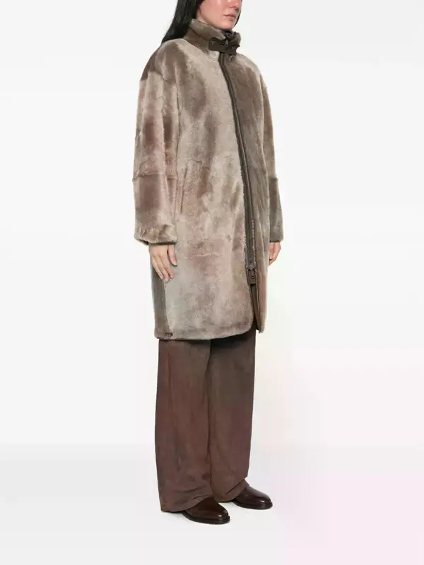 Brunello Cucinelli Reversible Shearling-trim Jacket