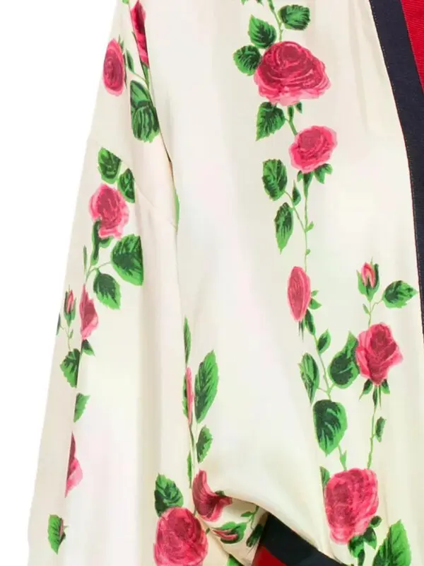 Gucci Floral-print Belted Kimono