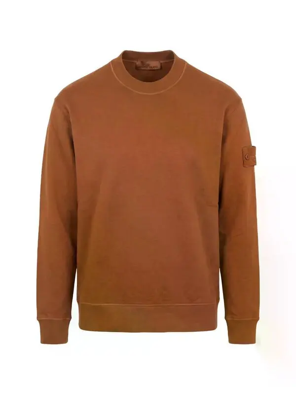 Stone Island Logo-patch Sweatshirt - Brown
