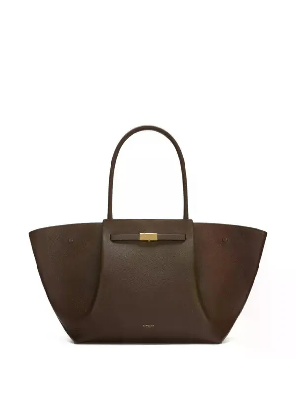 DEMELLIER The New York Leather Tote Bag - Brown