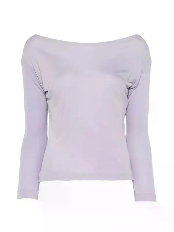 Emilio Pucci Long-sleeve Silk Top - Purple