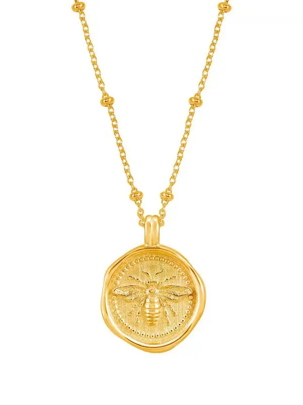 DOWER & HALL Queen Bee Talisman Necklace - Gold