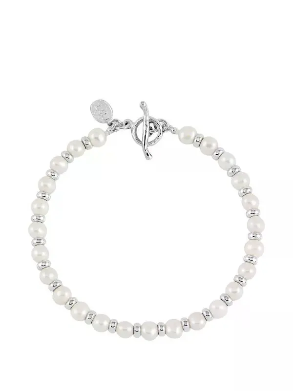 DOWER & HALL Halo Pearl Bracelet - White