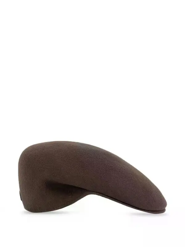 Manière De Voir Amos In Wool Flat Cap - Brown