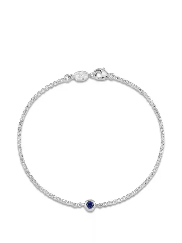 DOWER & HALL Dewdrop Sapphire Bracelet - Silver