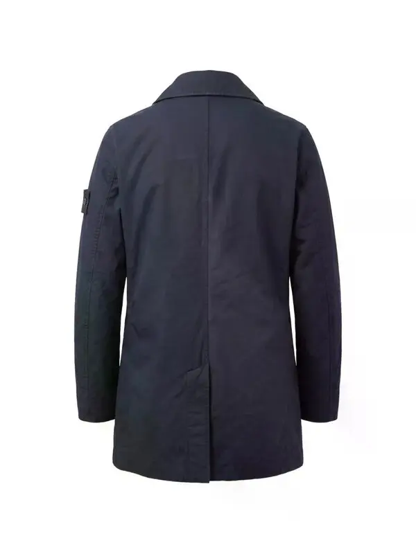 Stone Island Logo-patch Button-up Coat