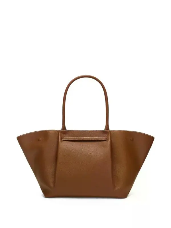 DEMELLIER The New York Contrast-stitching Leather Tote Bag