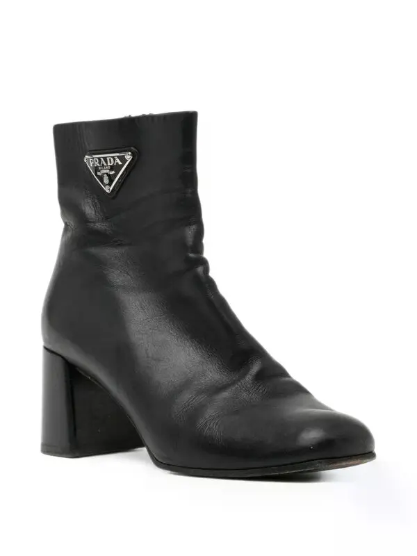 Prada 70mm Leather Booties