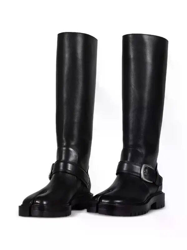MAISON MARGIELA Tabi Buckle-strap Knee-high Boots