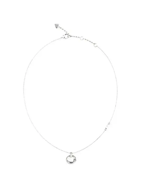 Guess Oh My G Crystal-embellished Necklace - Silver