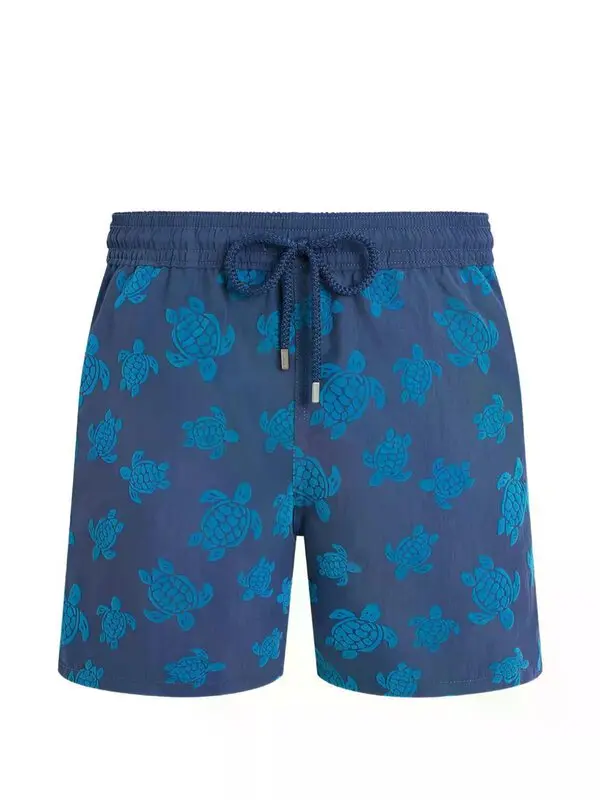 Vilebrequin Turtle-print Swim Shorts - Blue