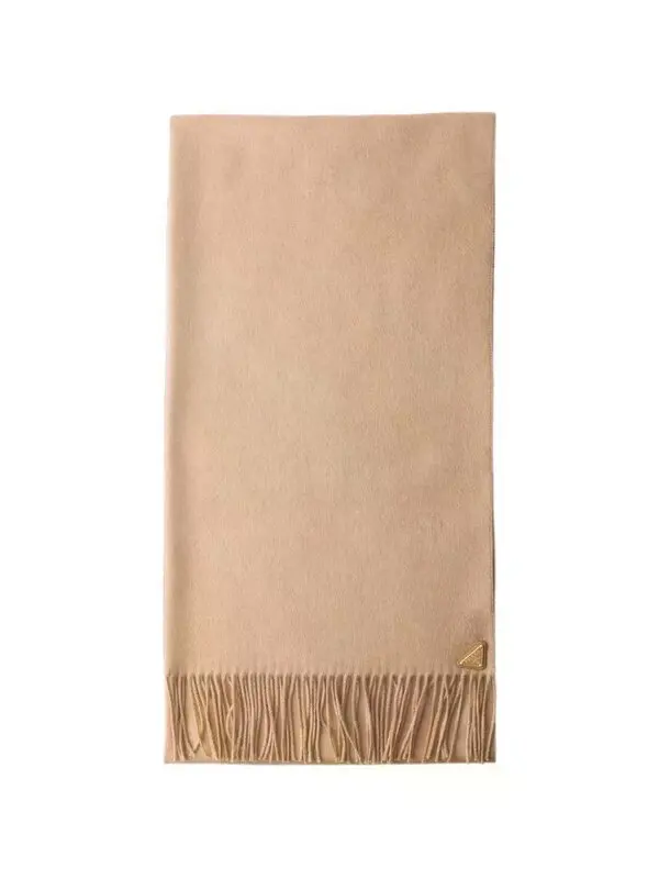 Prada Silk And Cashmere Scarf - Neutrals