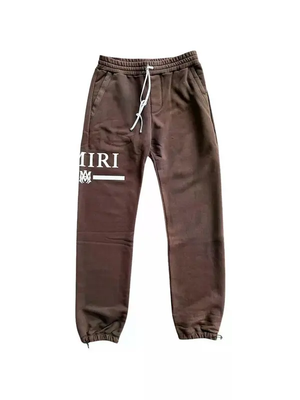 Amiri Ma Bar Logo-print Track Pants - Brown