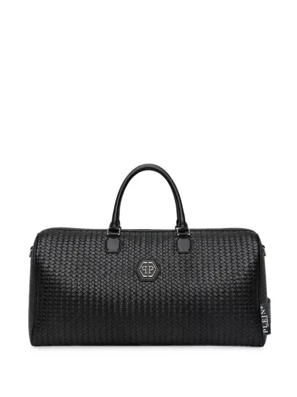 Philipp Plein Weaved-leather Weekend Bag