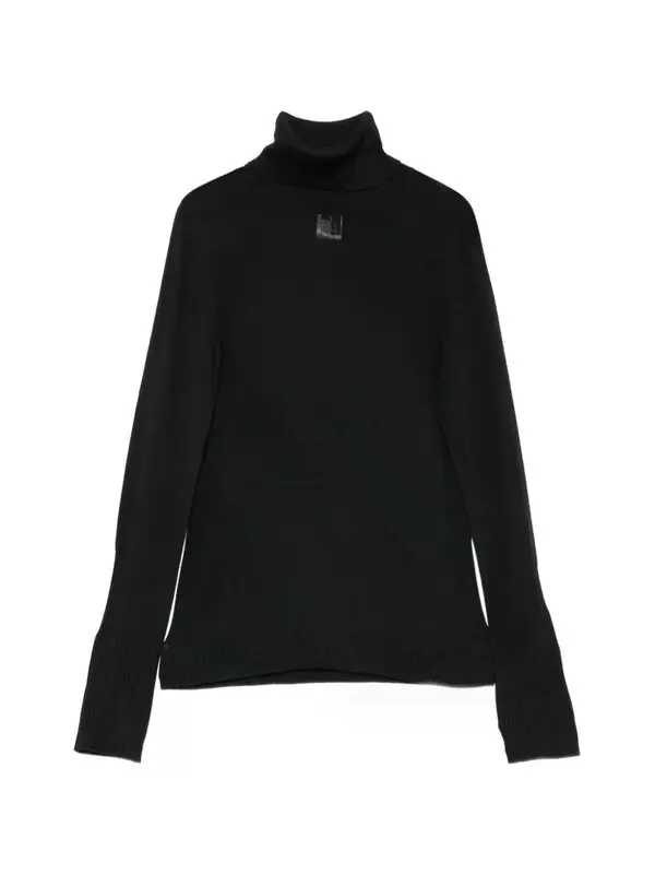 Lorena Antoniazzi Virgin Wool Roll-neck Sweater - Black